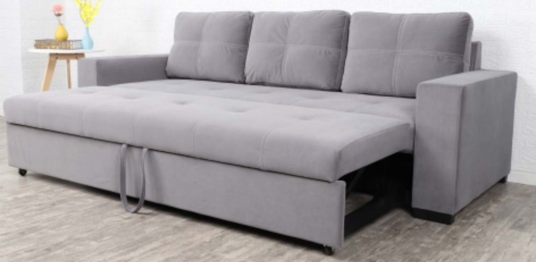 SOFA BED With PULL OUT - OFFICE PARTITION, Furniture & Home Living ...