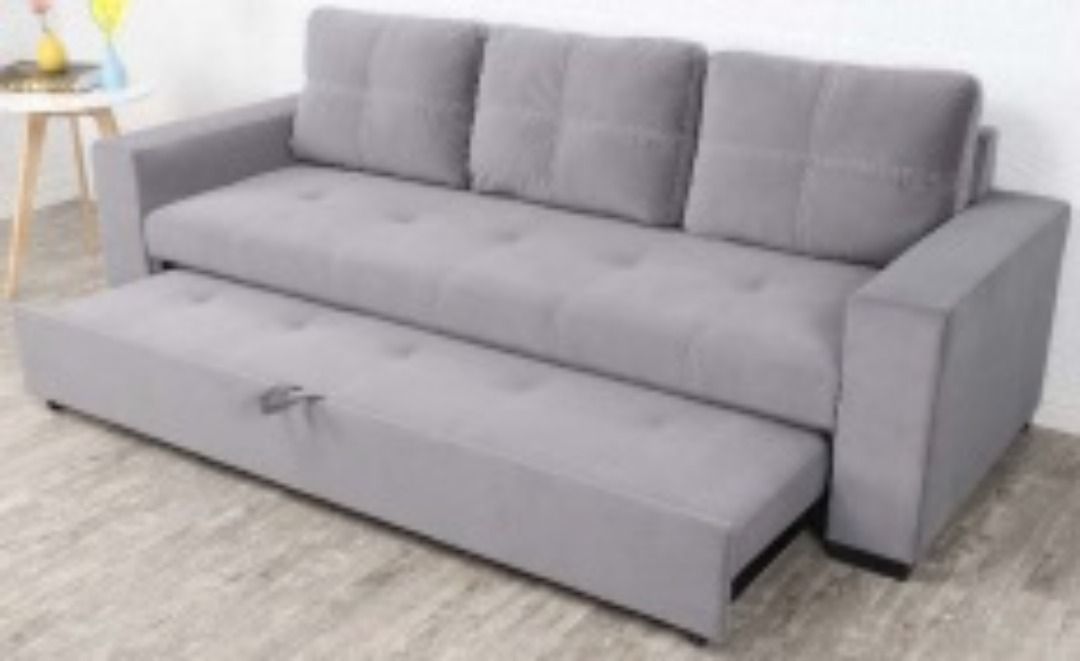 SOFA BED With PULL OUT - OFFICE PARTITION, Furniture & Home Living ...