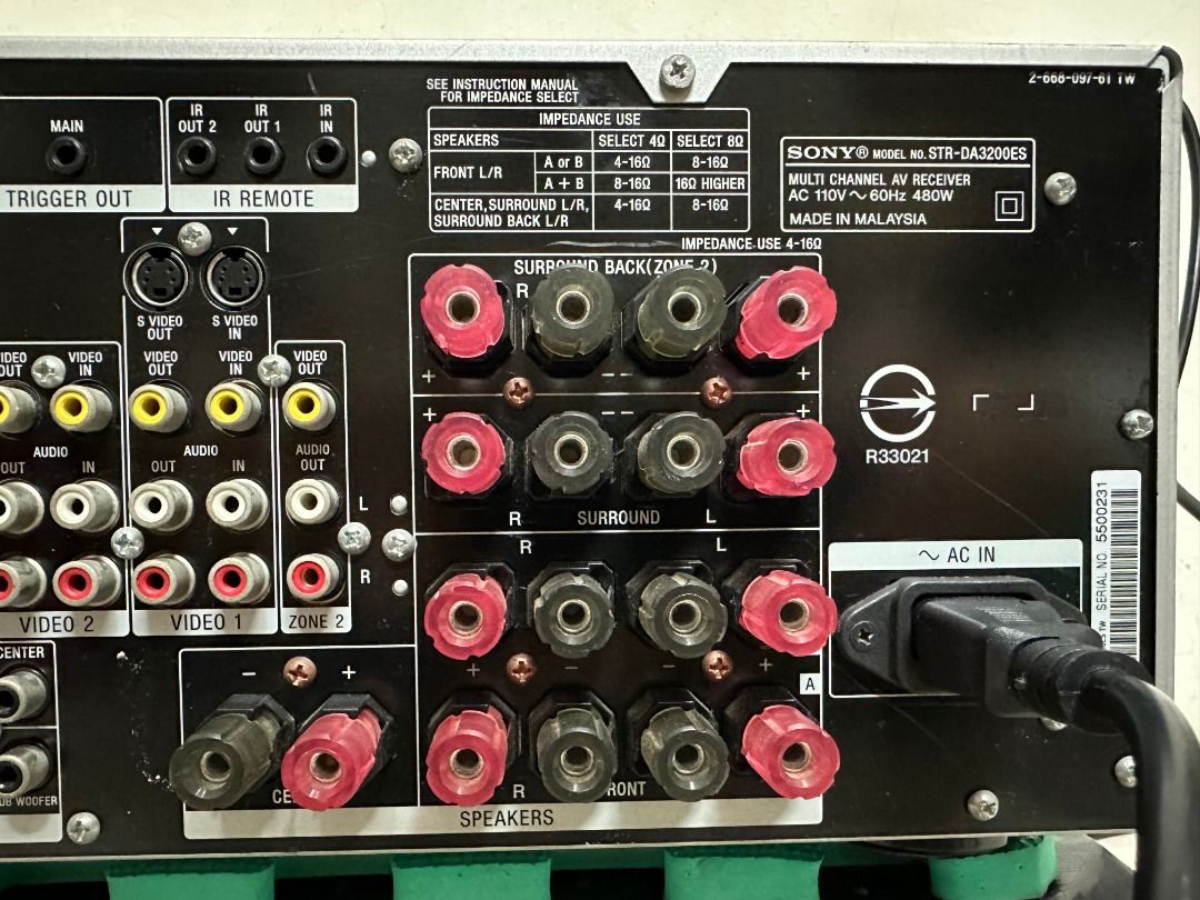 旗艦SONY STR DA3200ES 收音 劇院 7.1 環繞擴大機 HDMI 家庭劇院擴大機 原廠遙控器/說明書, 耳機及錄音音訊設備 ...