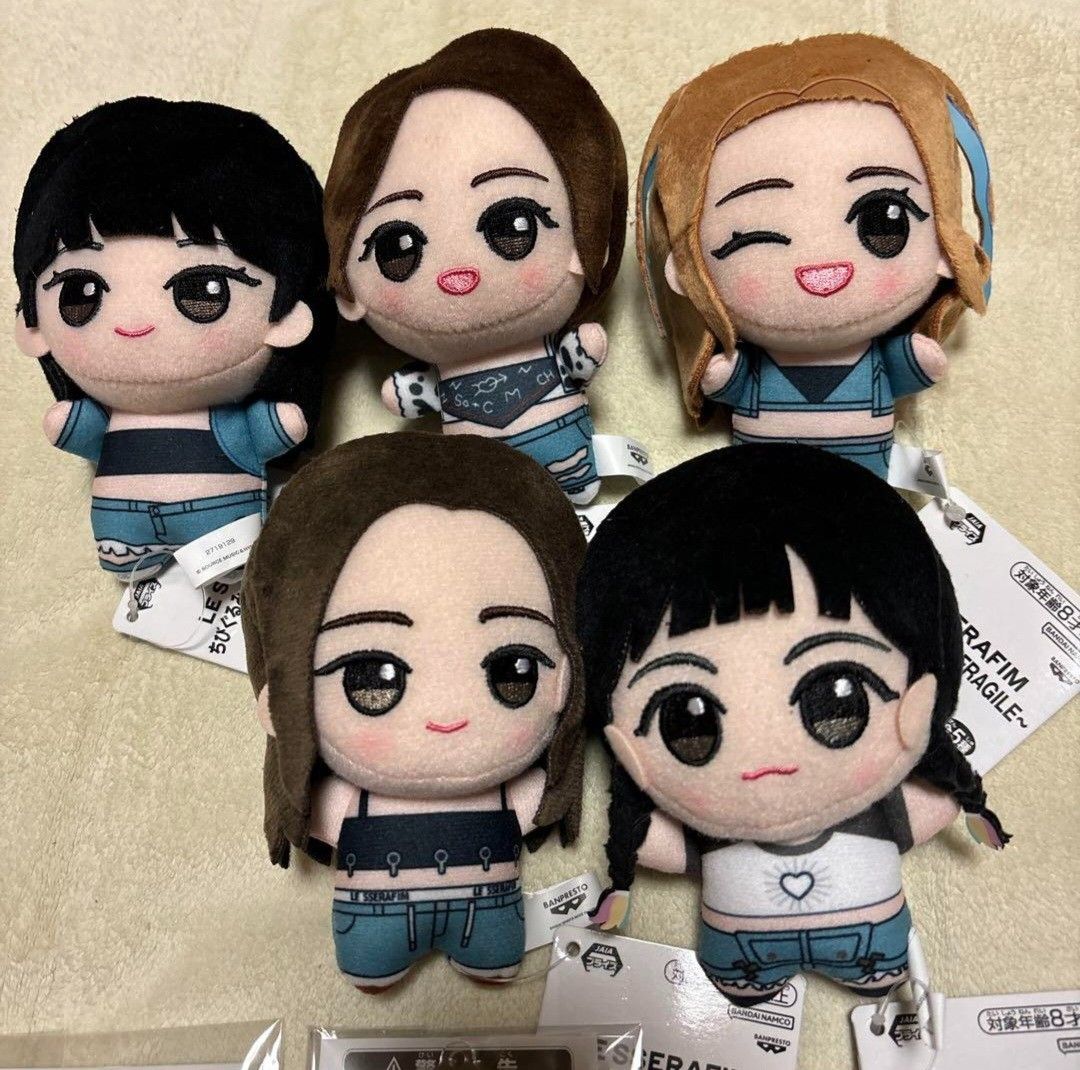 Sourcing Le Sserafim Bandai Plush Sakura Chaewon Eunchae Yunjin