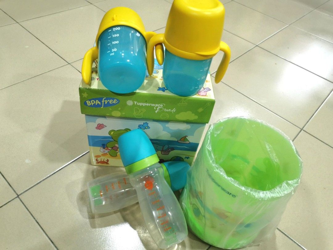 Tupperware Milk Bottle Set, Babies & Kids, Nursing & Feeding ...