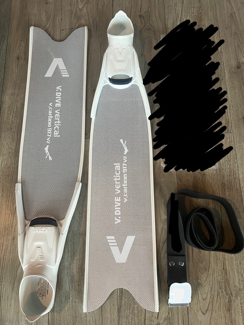 Vdive F917 Carbon Freediving Fin (NEW) Clearance Bundle, Sports ...