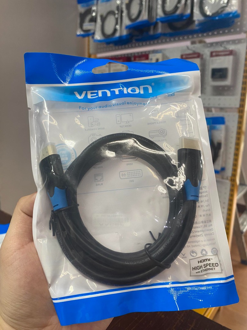 Vention 1 Meter HDMI Cable 4k@60Hz Black AACBF, Computers & Tech, Parts ...