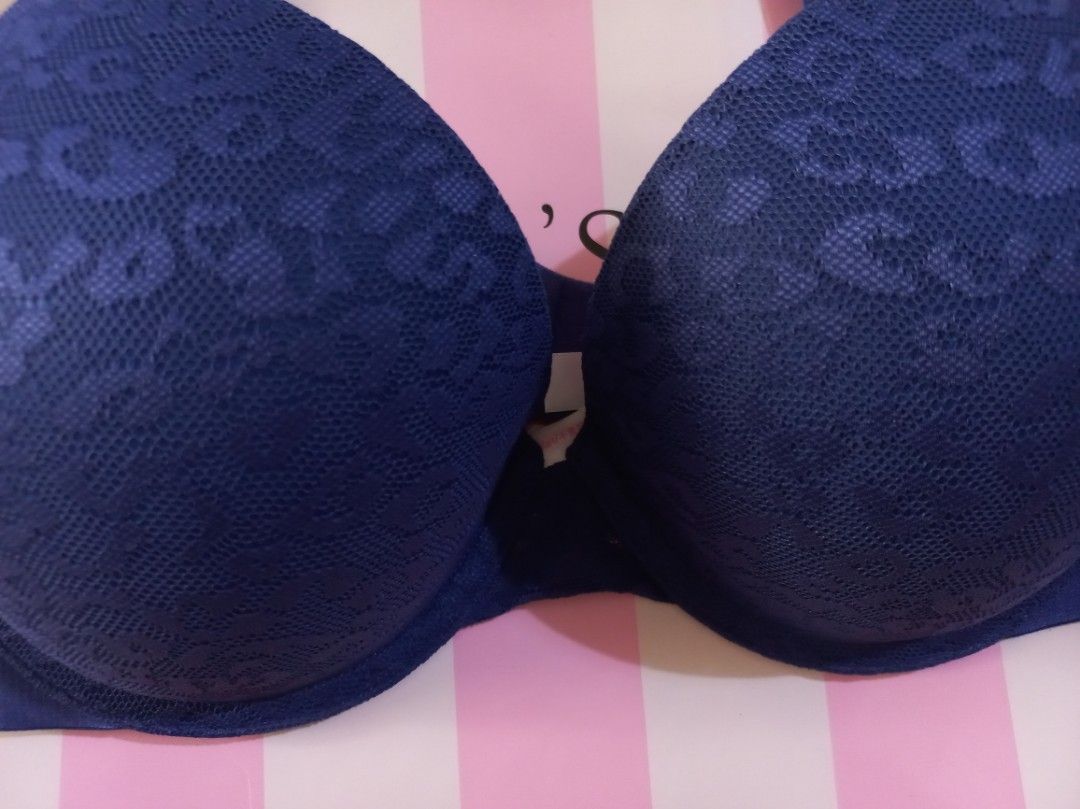 VS Voilet Lace Push-up bra - 32DD, Women's Fashion, New Undergarments ...