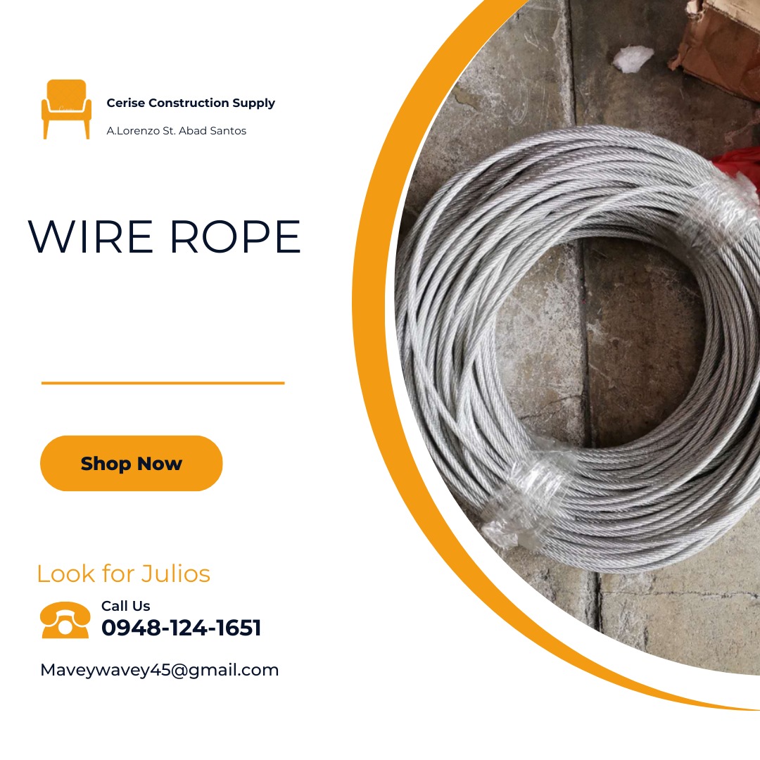 Wire Rope, Commercial & Industrial, Construction Tools & Equipment on ...