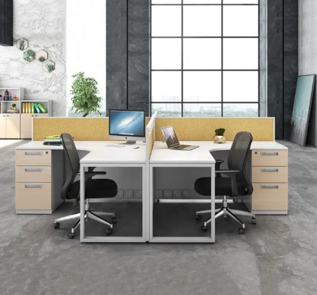 WORKSTATION with SCREEN PANEL AND METAL LEGS (PARTITION), Furniture ...