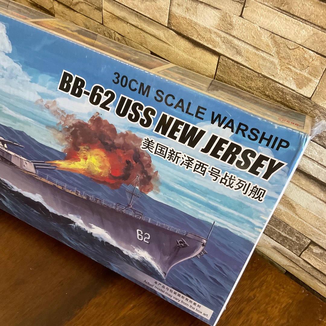 30cm BB62 USS New Jersey Warship Model Kit / Ship Model [Shrink Wrap ...