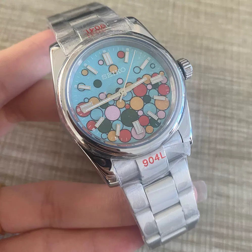 39mm Seiko Mod Watch Automatic Movement NH35 movement 機械機芯, 男裝, 手錶及配件 ...