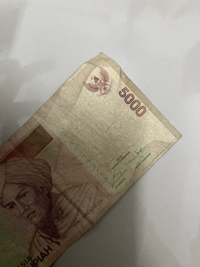 5000 rupiah note, Hobbies & Toys, Collectibles & Memorabilia, Currency ...