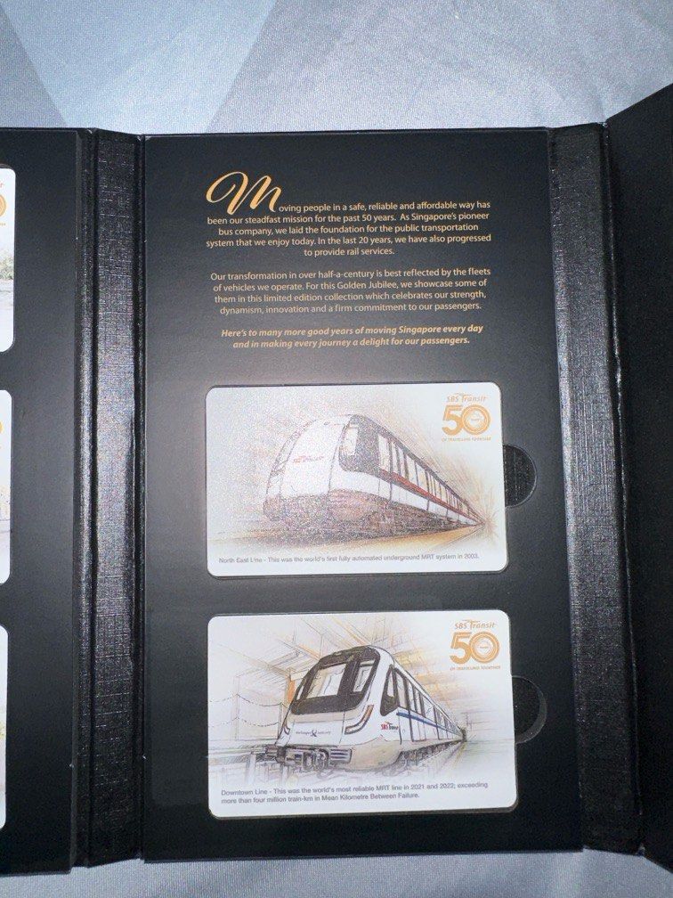50years SBS Transit Collectible Simply Go Cards, Hobbies & Toys ...