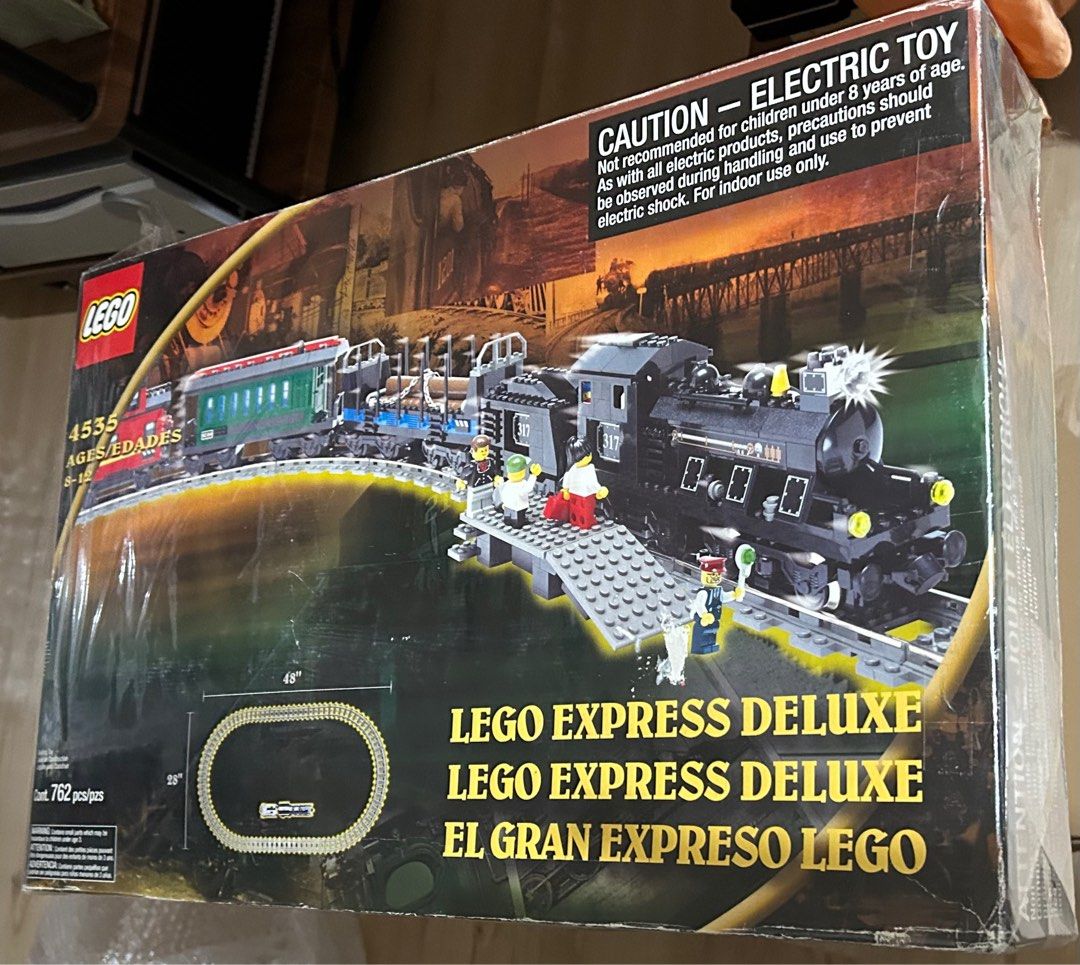 全新 但盒已開 唔係靚盒 火車 LEGO 4535 9V My Own Train Express Deluxe, 興趣及遊戲, 玩具 ...