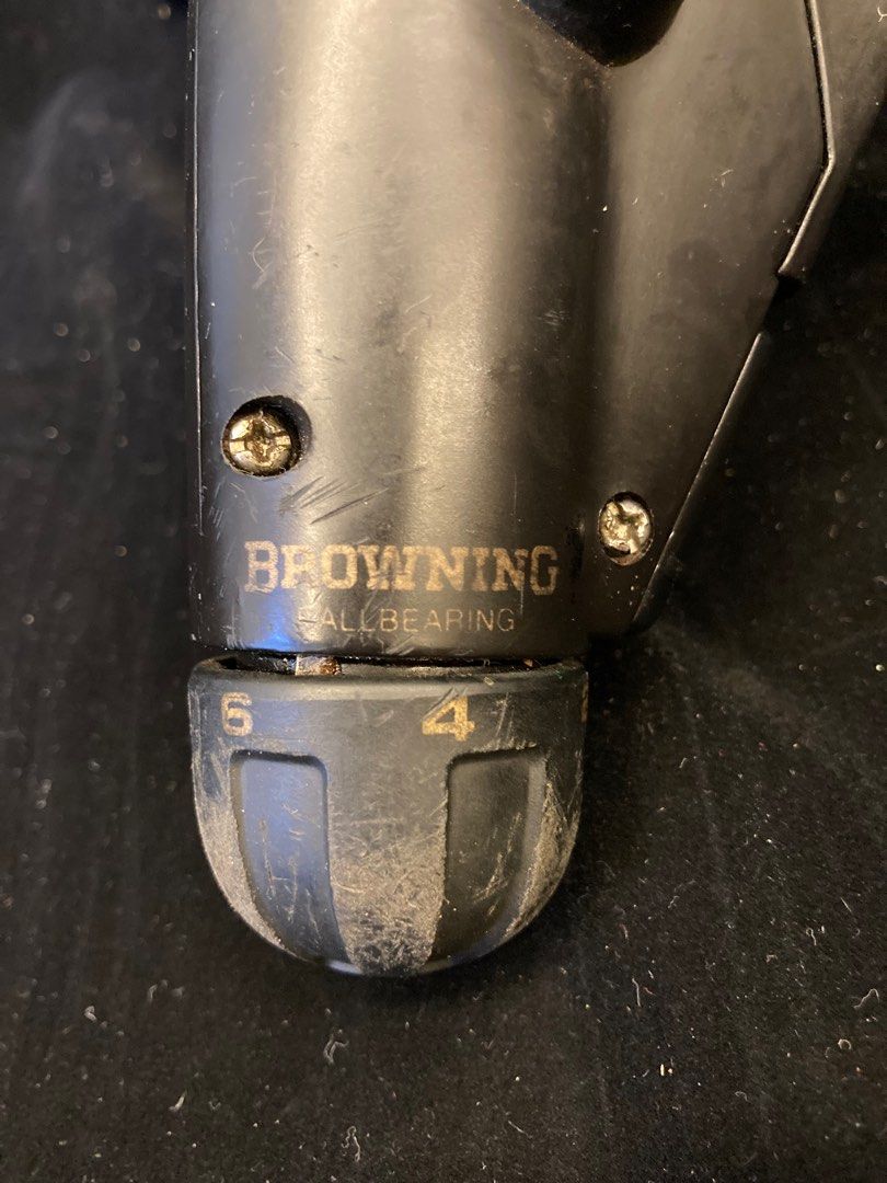 老釣魚捲線器 BROWNING GRAPHITE SPOOL 517 功能正常, 體育器材, 釣魚在旋轉拍賣