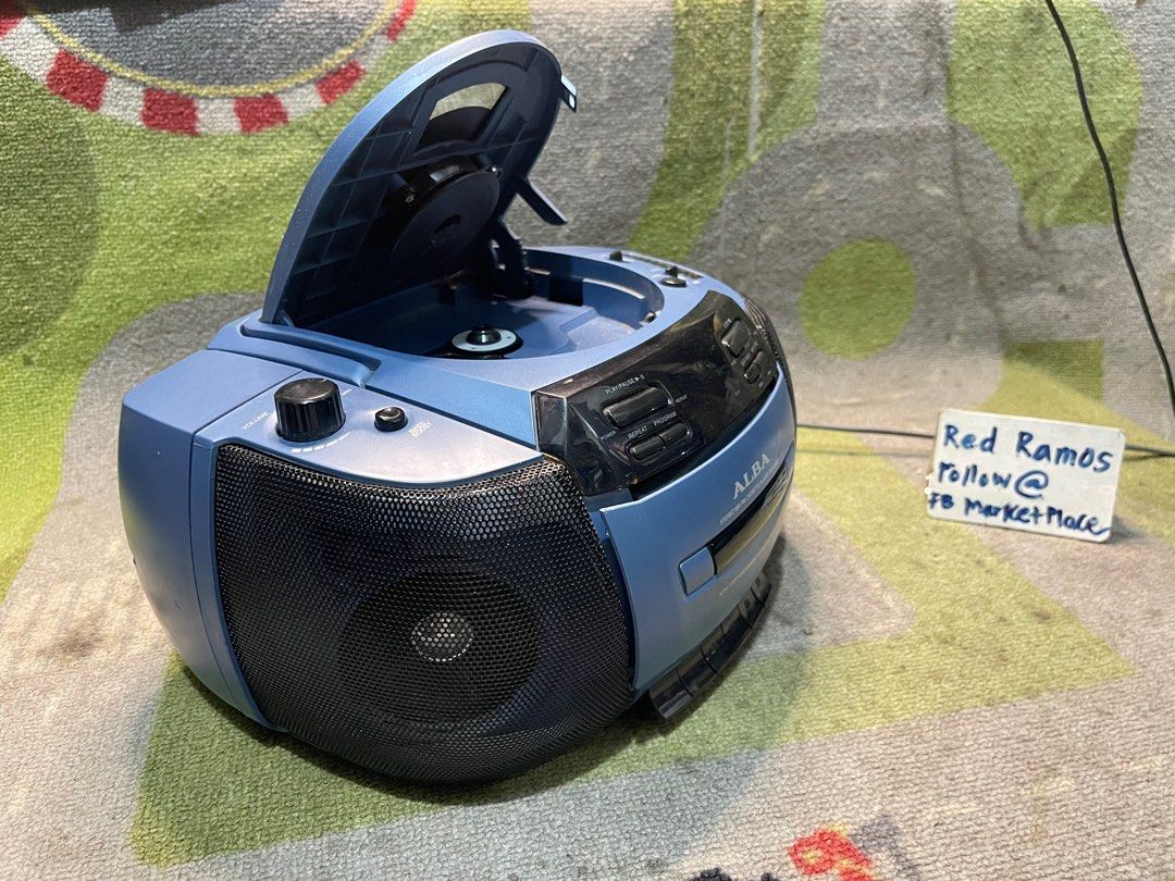 Alba CD cassette radio boombox 220v FULLY FUNCTIONAL all working ...