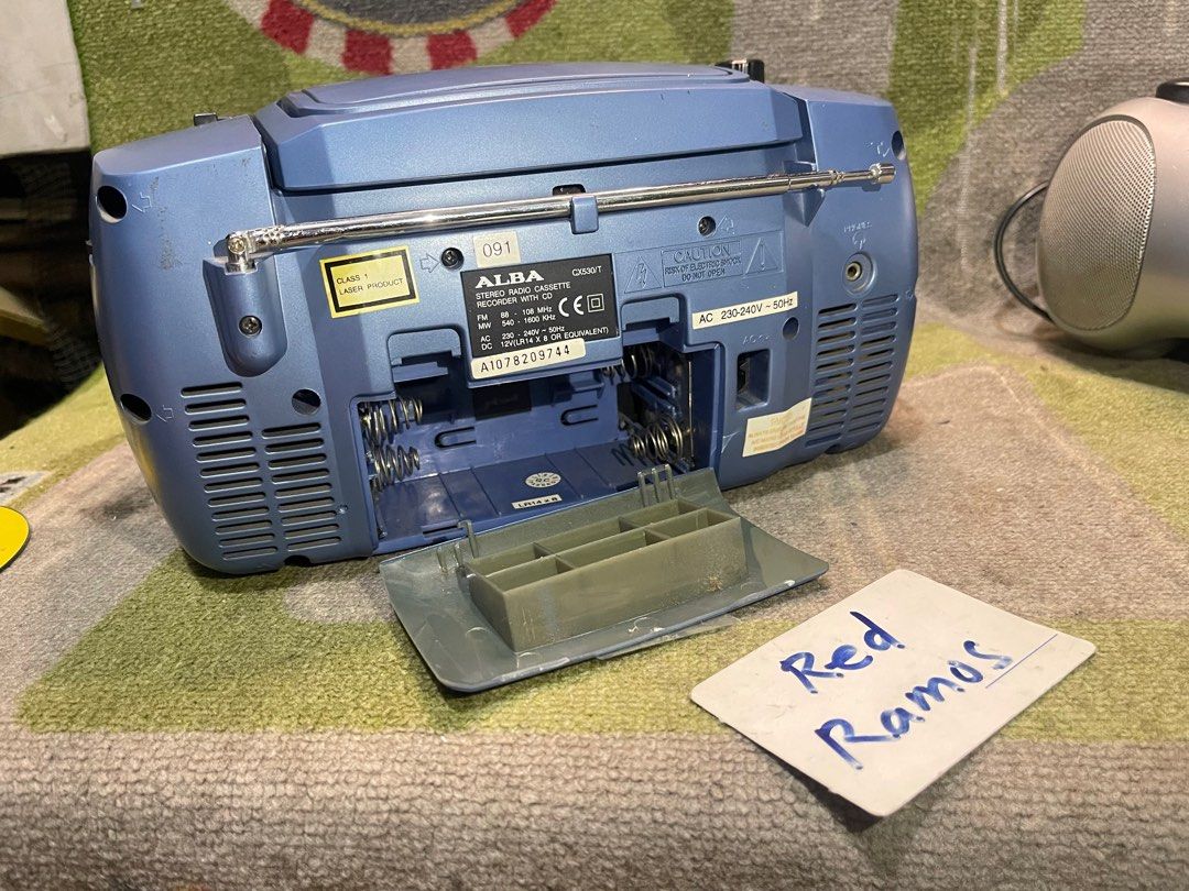 Alba CD cassette radio boombox 220v FULLY FUNCTIONAL all working ...