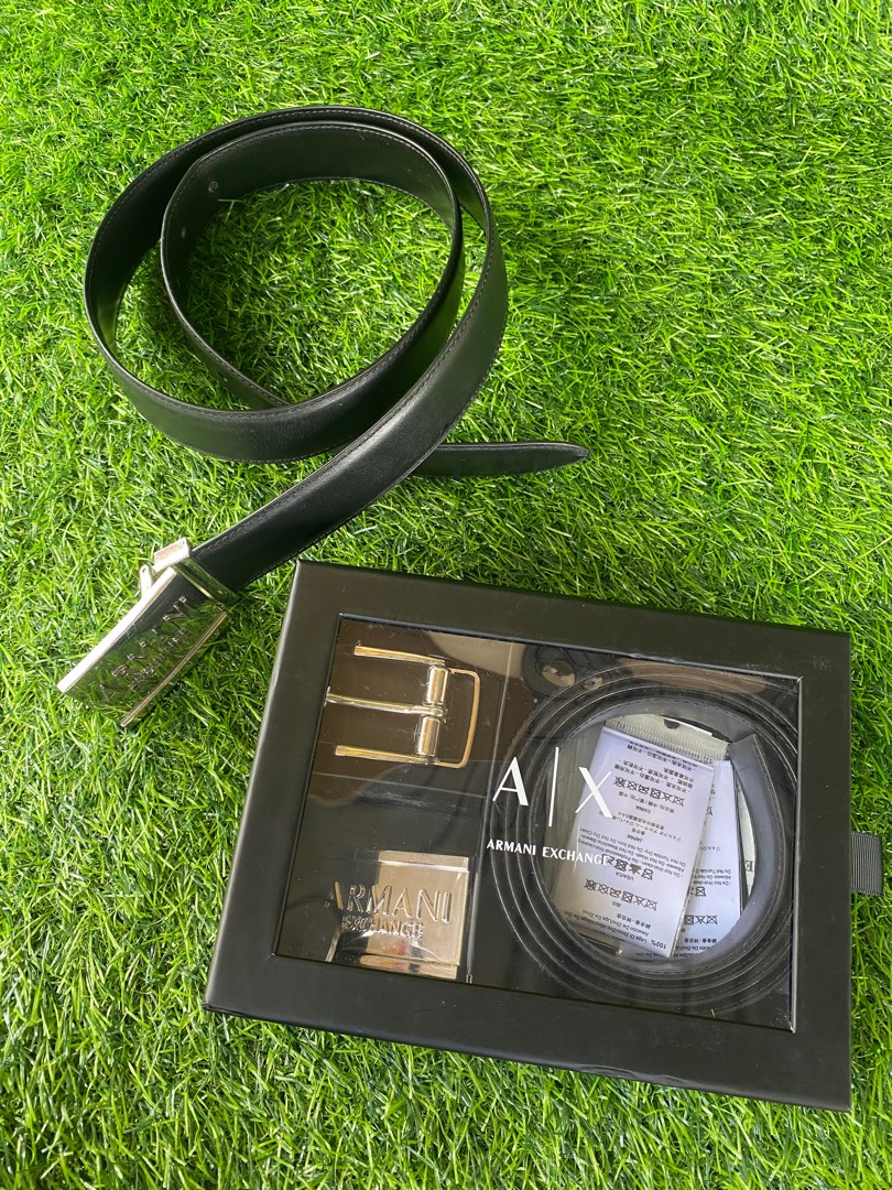 Armani Exchange AX Belt Gift Set Box Original Freegift Used Belt, Men's ...