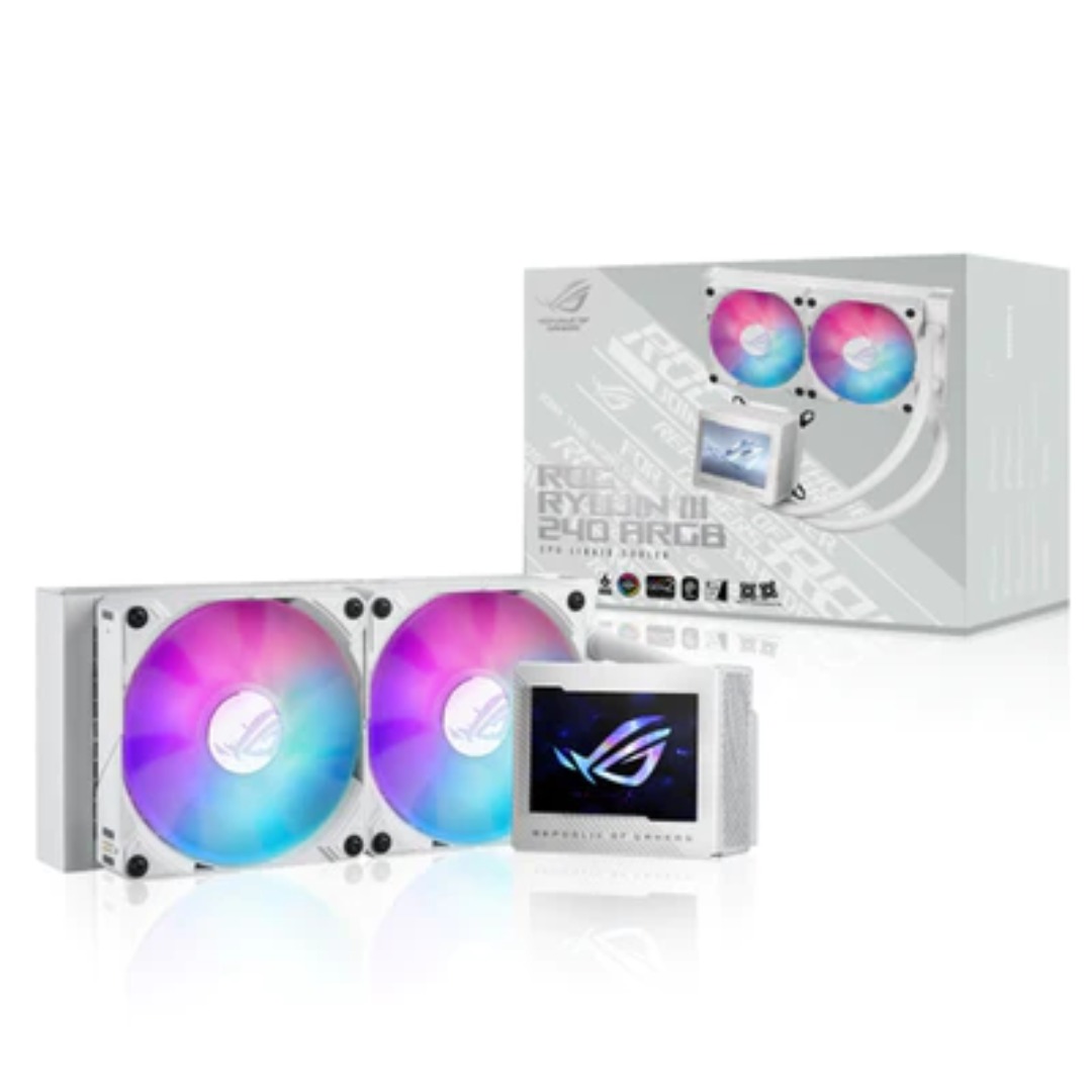 ASUS ROG RYUJIN III 240 ARGB LIQUID CPU COOLER (WHITE), Computers ...