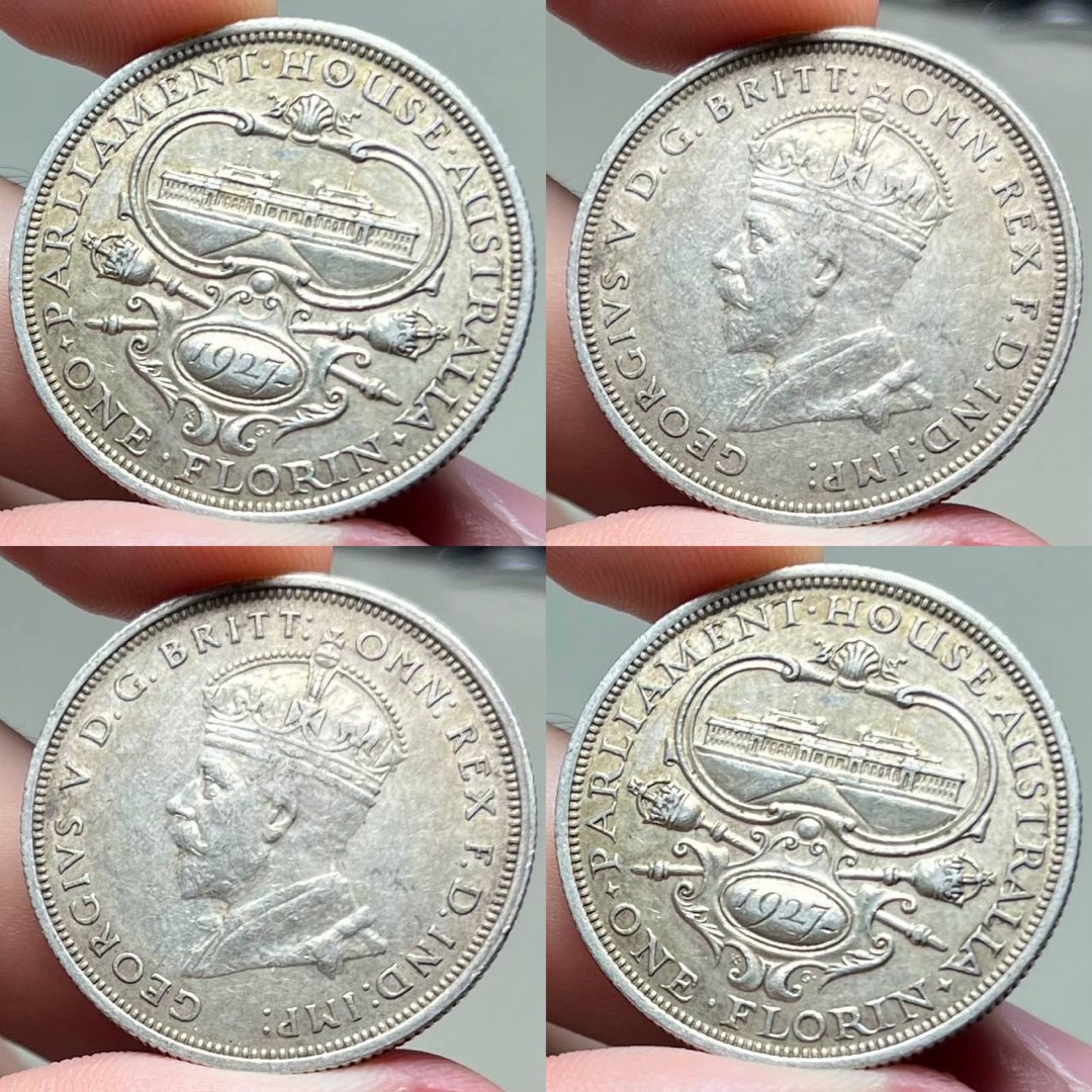 Australia One Florin Parliament silver coin, Hobbies & Toys ...