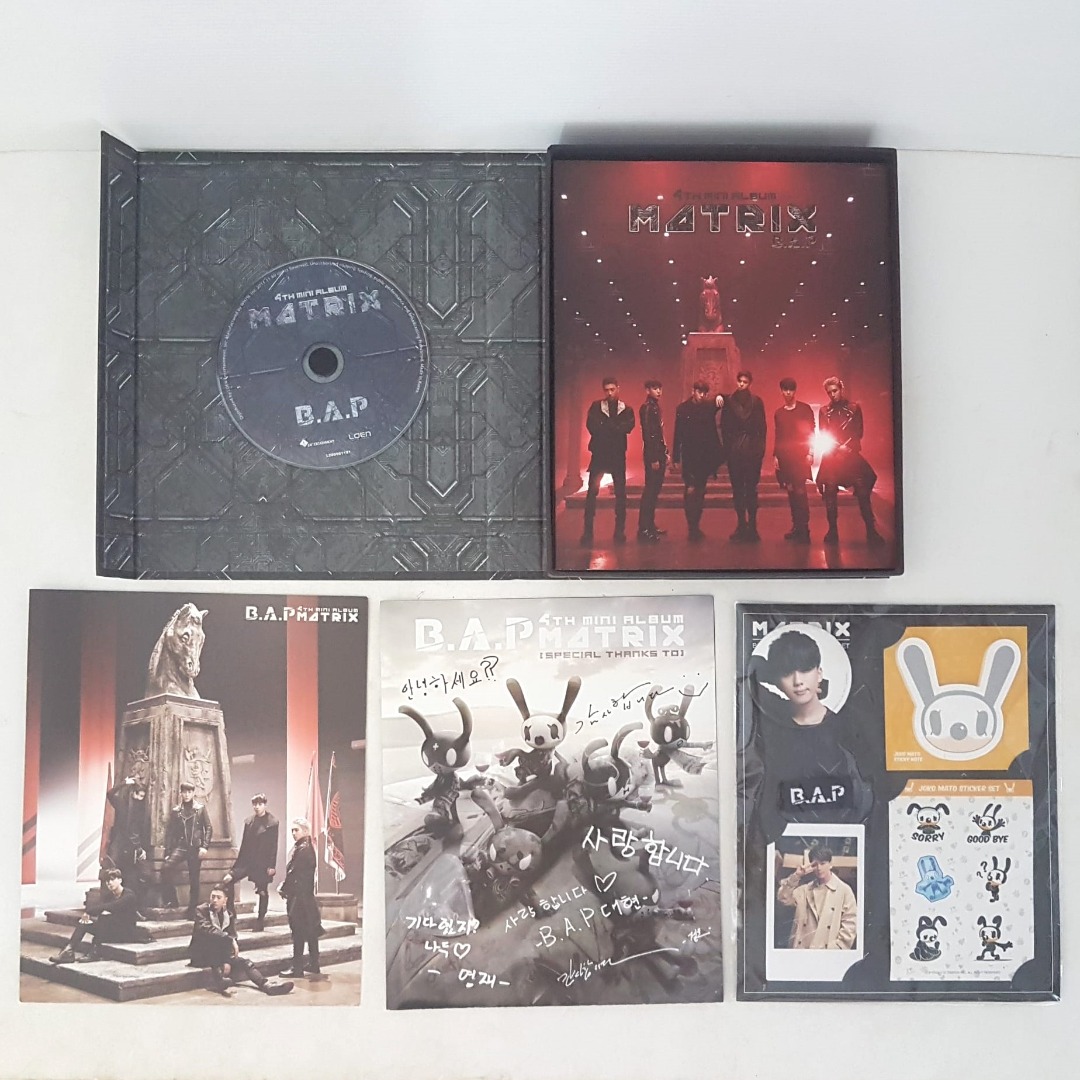 B.A.P MATRIX, Box set with disc, picture book and Accessories, Rare ...