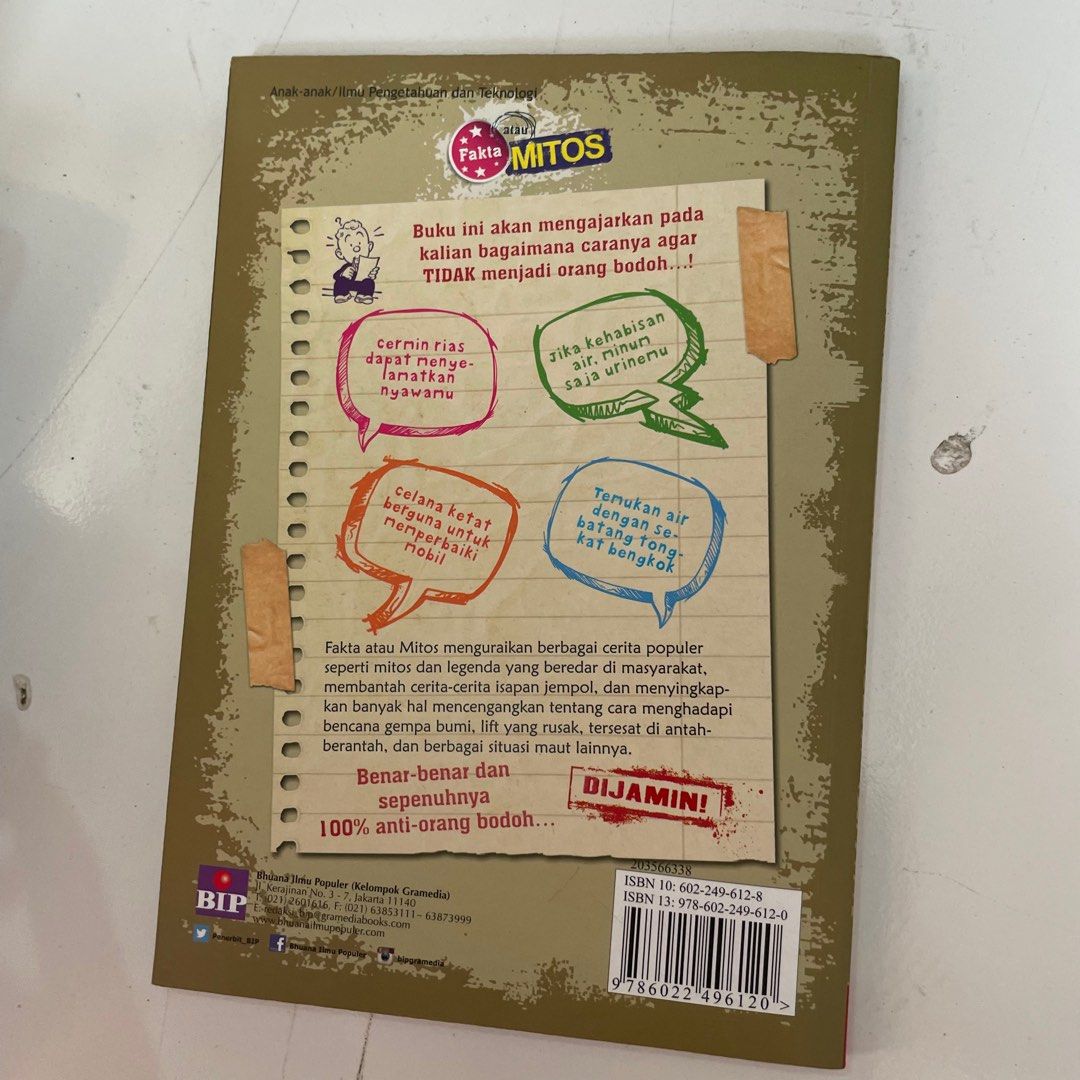 buku fakta dan mitos, Buku & Alat Tulis, Buku di Carousell