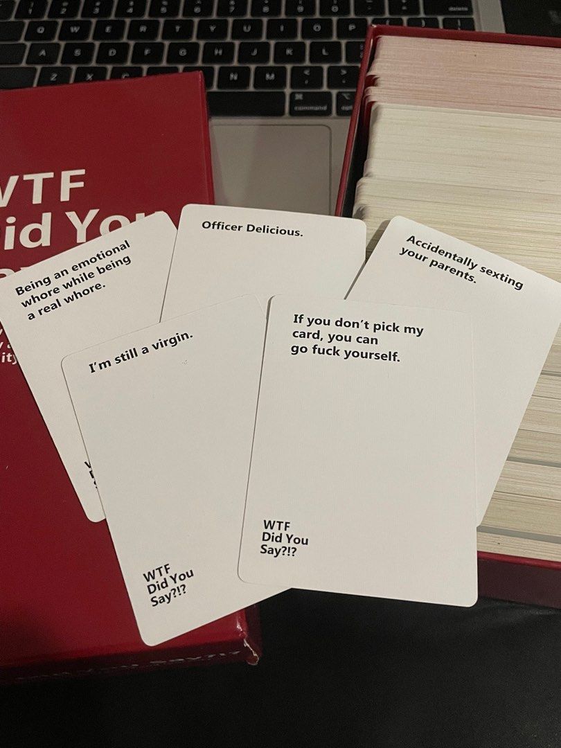 Cards Against Humanity inspired card game, Hobbies & Toys, Toys & Games ...