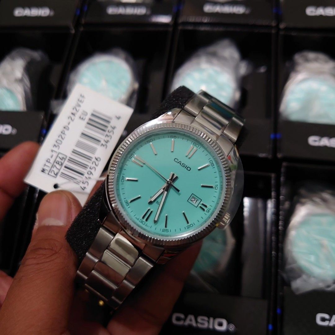 Casio Mtp 1302pd Tiffany, Luxury, Watches on Carousell