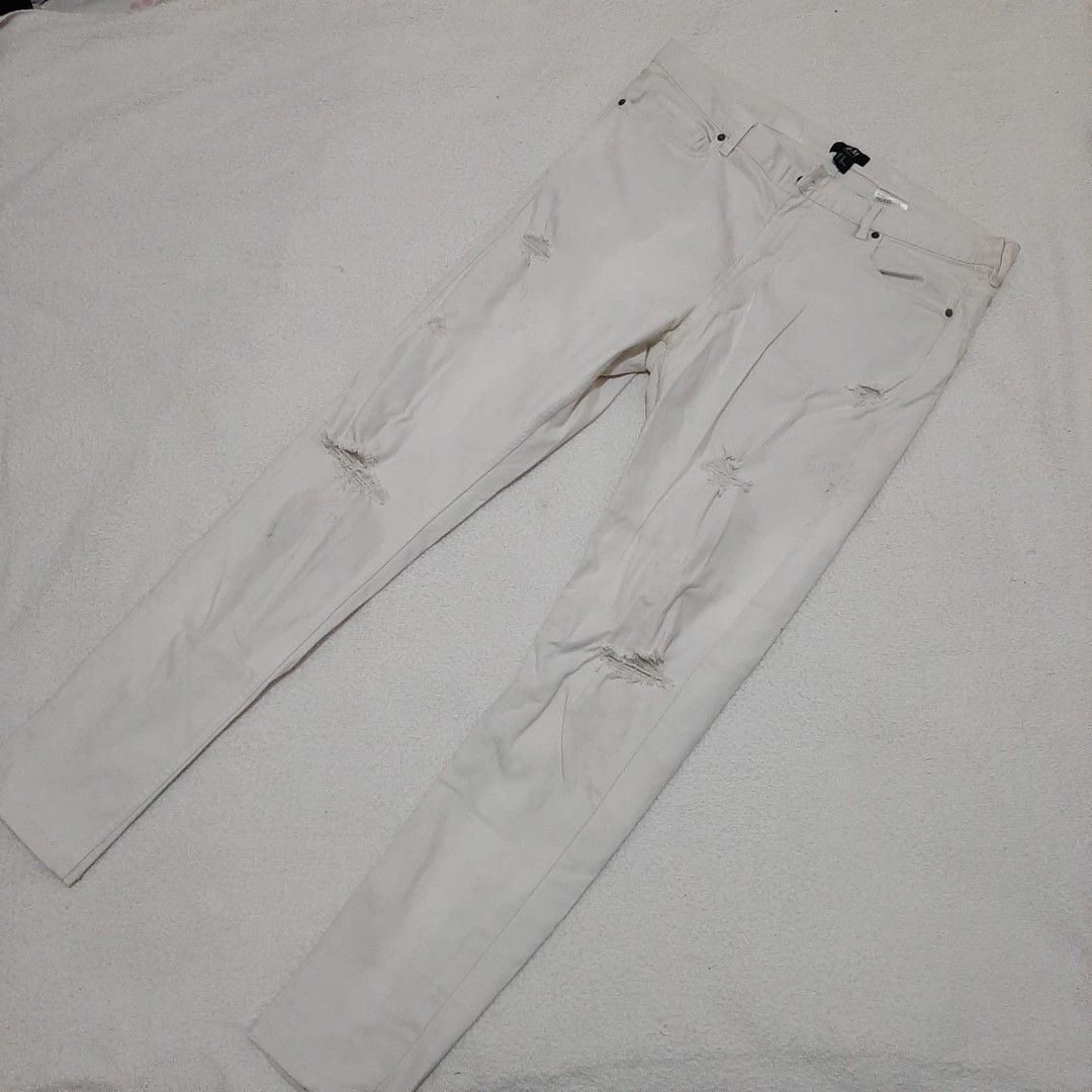 Celana jeans HnM ripped style original x levis zaraman uniqlo, Fesyen ...