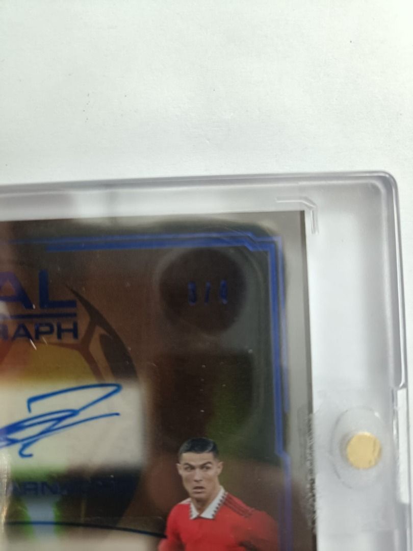 Cristiano Ronaldo / Alejandro Garnacho Genuine Authentic Dual Auto 3/4 ...