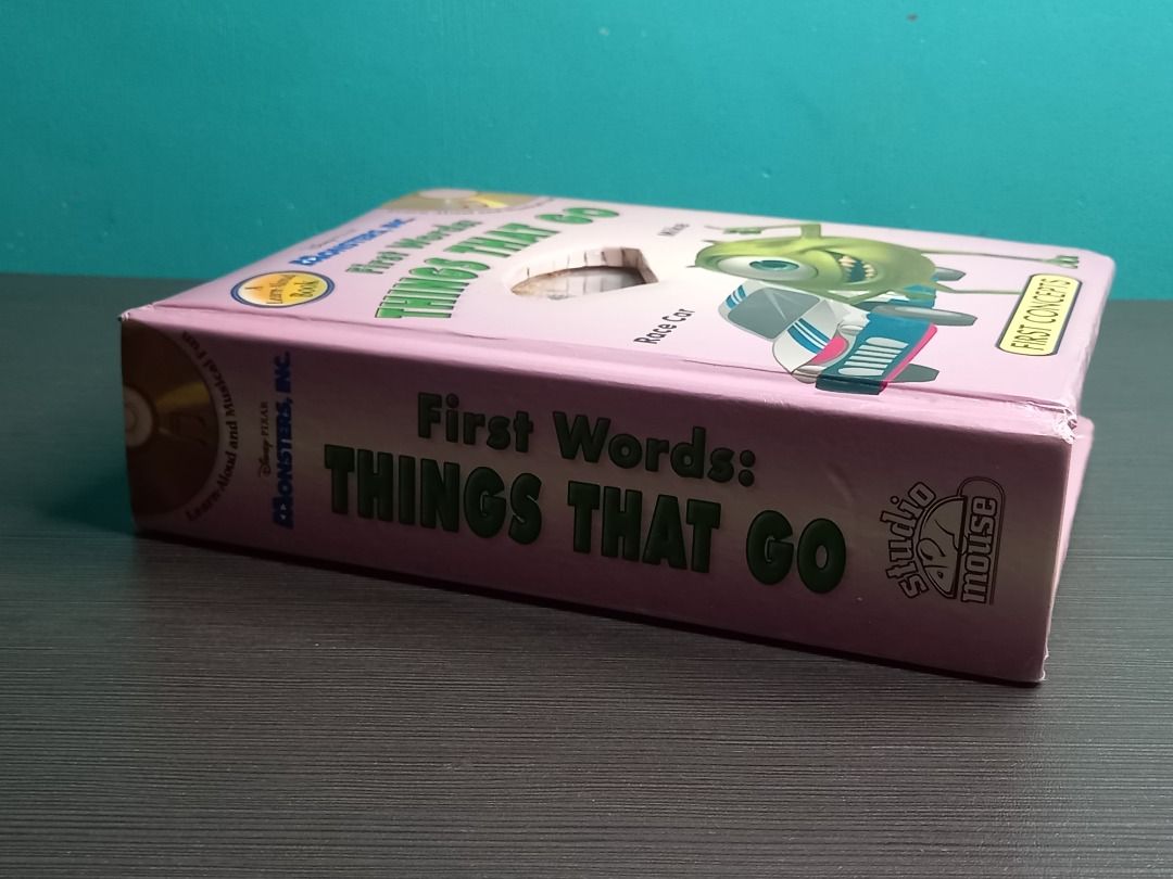 Disney Pixar Monster Inc First Words: Things That Go with CD Board Book ...