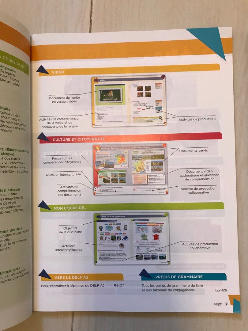 Explore 2/French/French textbook/book/cahier d’activités/activity/法文/法語 ...