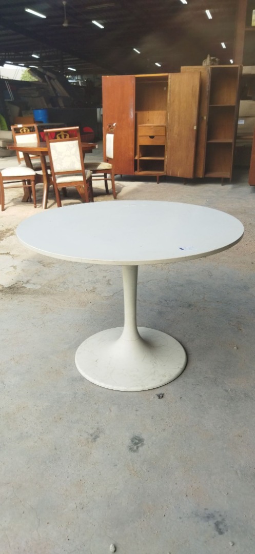 (F20091755) White 2-seater Dining Table | Meja Makan 2 Tempat Duduk ...