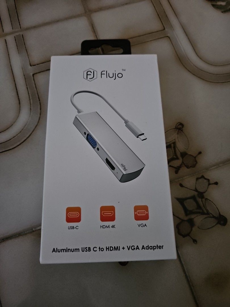Flujo aluminium USB Cto HDMI + VGA Adapter, Computers & Tech, Parts ...