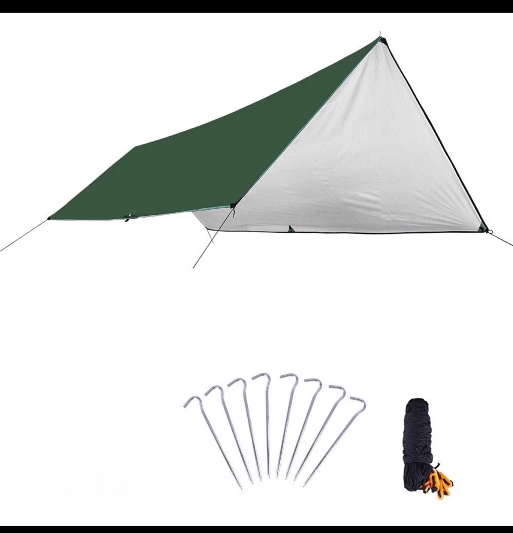 Fly Sheet velocity green 4x6m, Sports Equipment, Hiking & Camping on ...