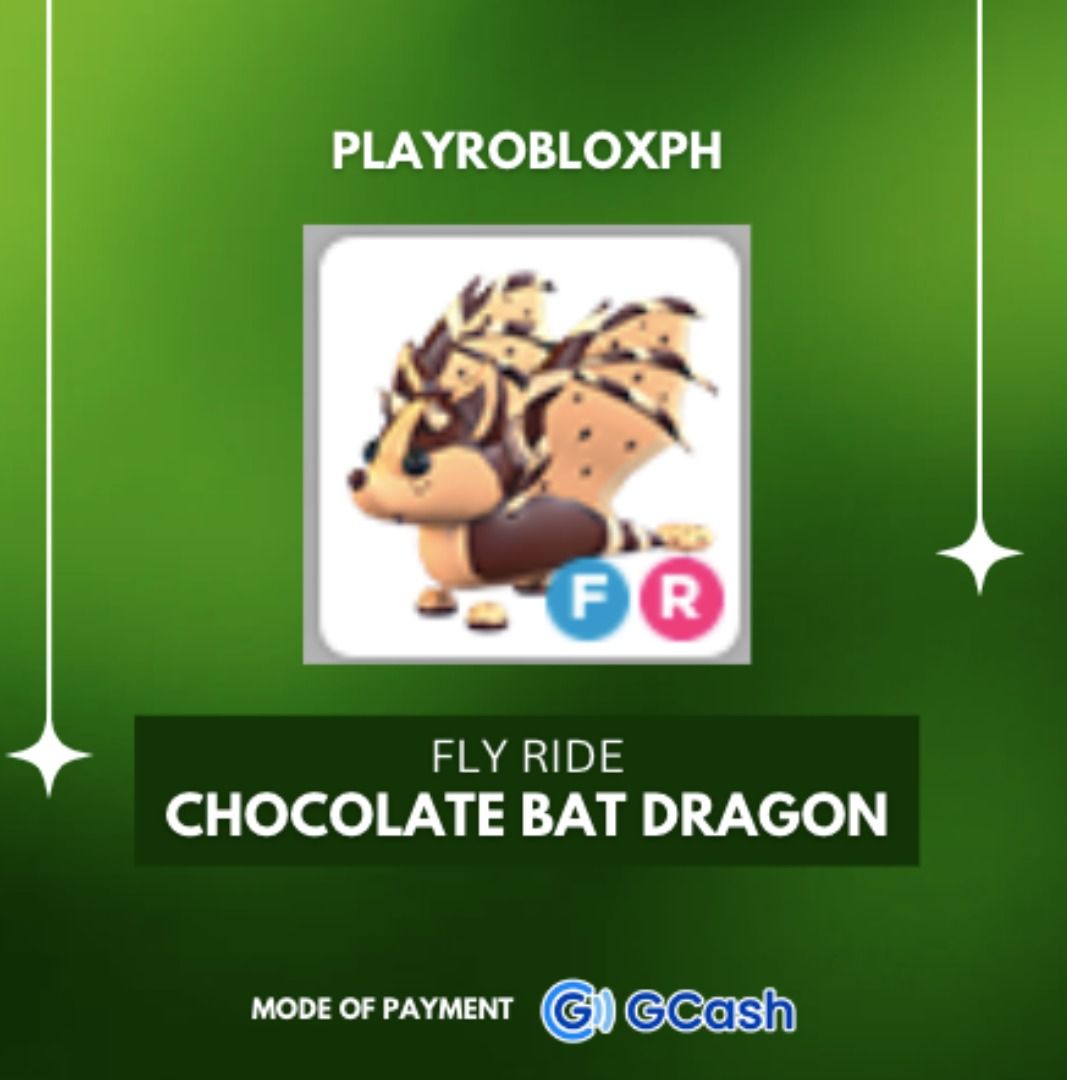 FR Chocolate Bat Dragon / FR CCBD Adopt Me, Hobbies & Toys, Toys ...