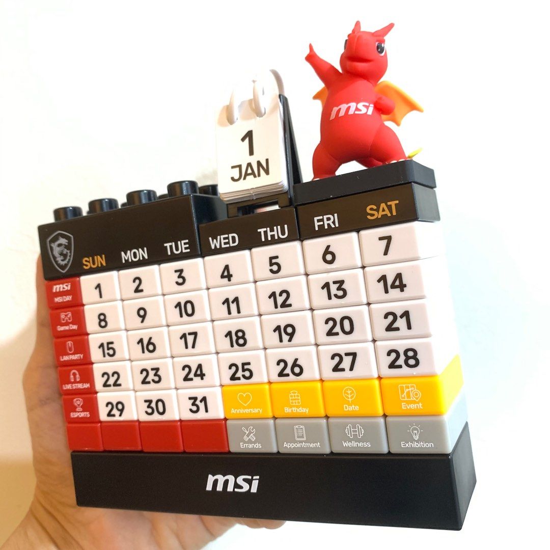 CNY clearance: Gaming Calendar Block (MSI), Video Gaming, Gaming ...