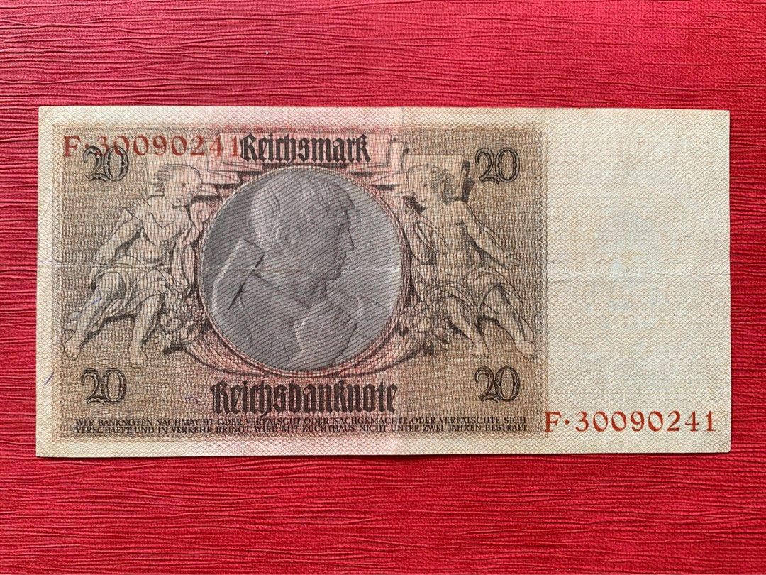 Germany 20 Mark 1929 Banknote, Hobbies & Toys, Collectibles ...