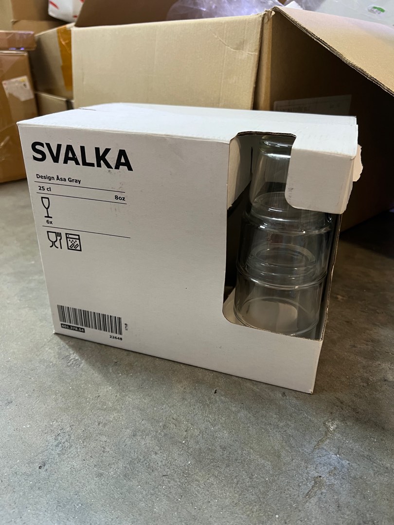 Ikea Svalka Wine Glass & Reko Glass, Furniture & Home Living ...