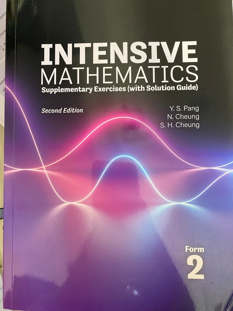 中二數學補充-Intensive Mathematics, 興趣及遊戲, 書本 & 文具, 書本及雜誌 - 補充練習 - Carousell