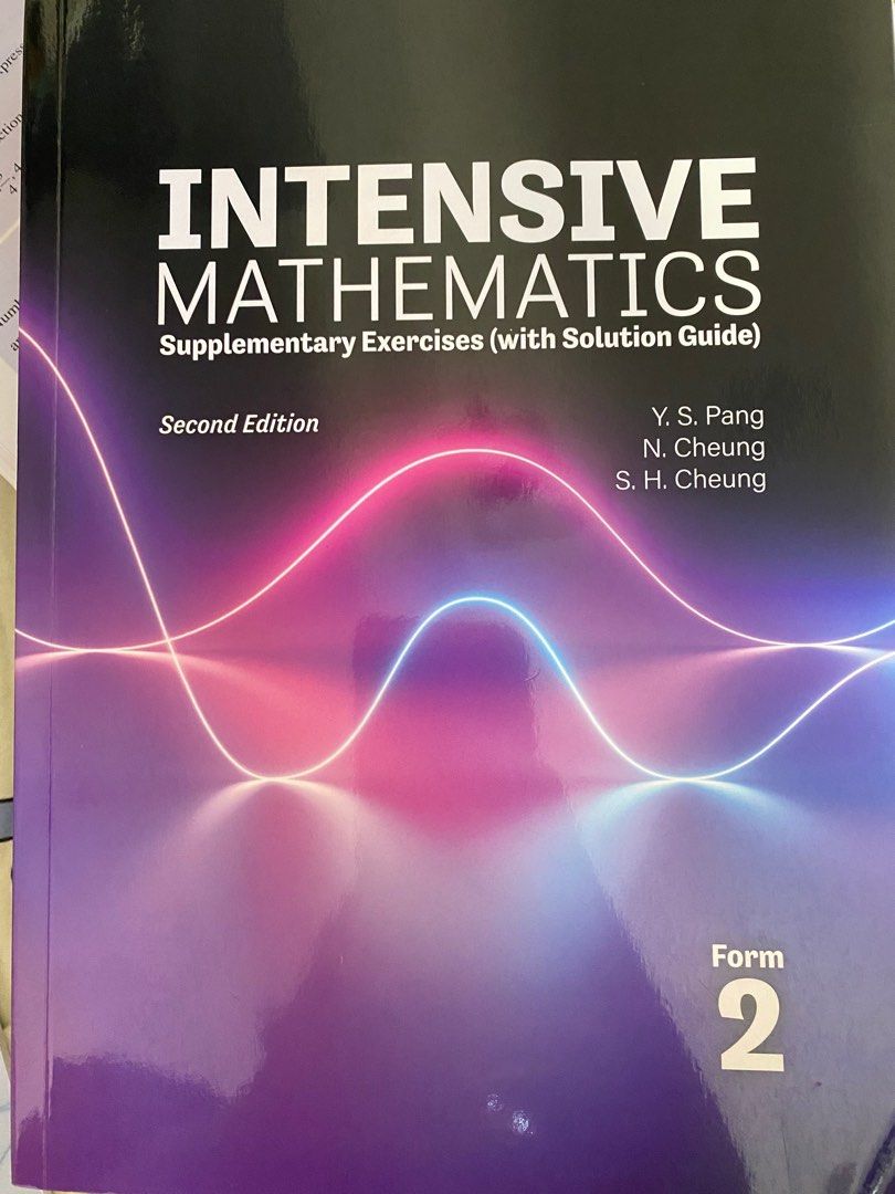 中二數學補充-Intensive Mathematics, 興趣及遊戲, 書本 & 文具, 書本及雜誌 - 補充練習 - Carousell