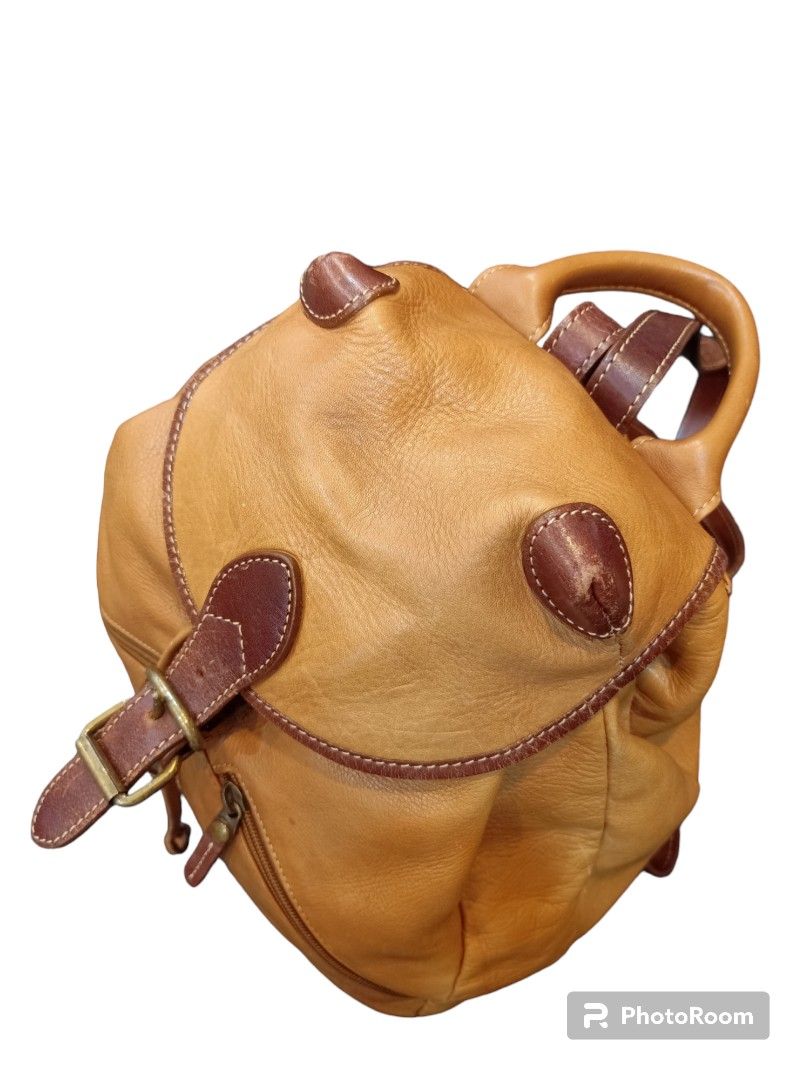 Japanese Leather Backpack, Women's Fashion, Bags & Wallets, Backpacks ...