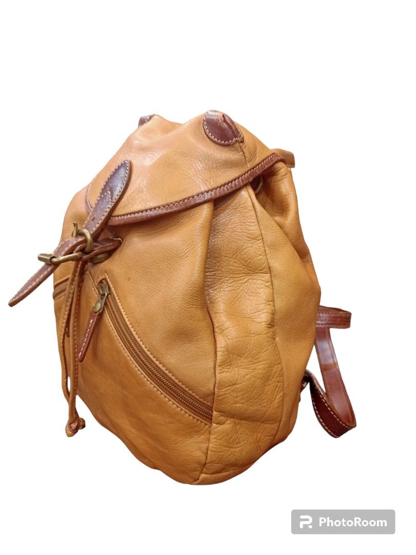 Japanese Leather Backpack, Women's Fashion, Bags & Wallets, Backpacks ...