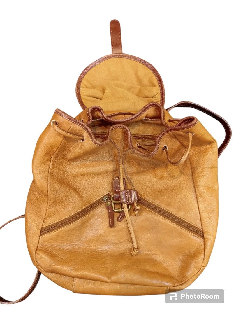 Japanese Leather Backpack, Women's Fashion, Bags & Wallets, Backpacks ...