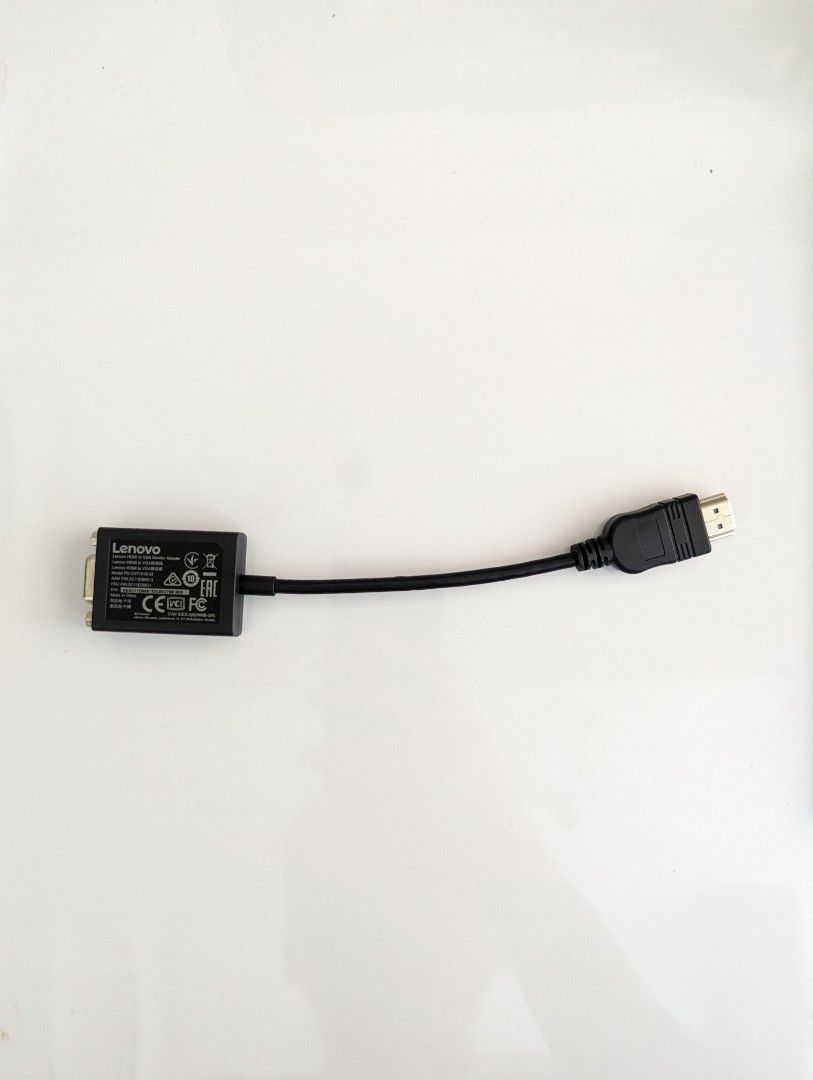 Lenovo Thinkpad HDMI to VGA converter, Elektronik, Bagian Komputer ...