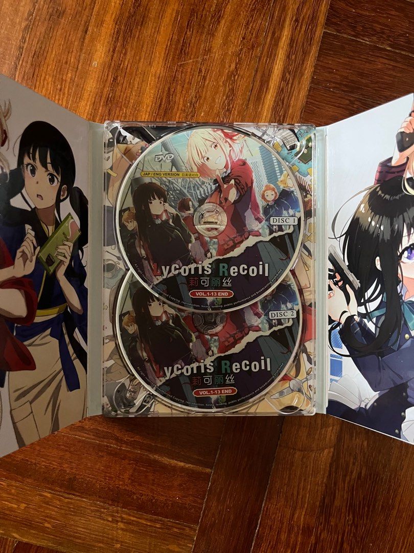 Lycoris Recoil DVD, Hobbies & Toys, Music & Media, CDs & DVDs on Carousell