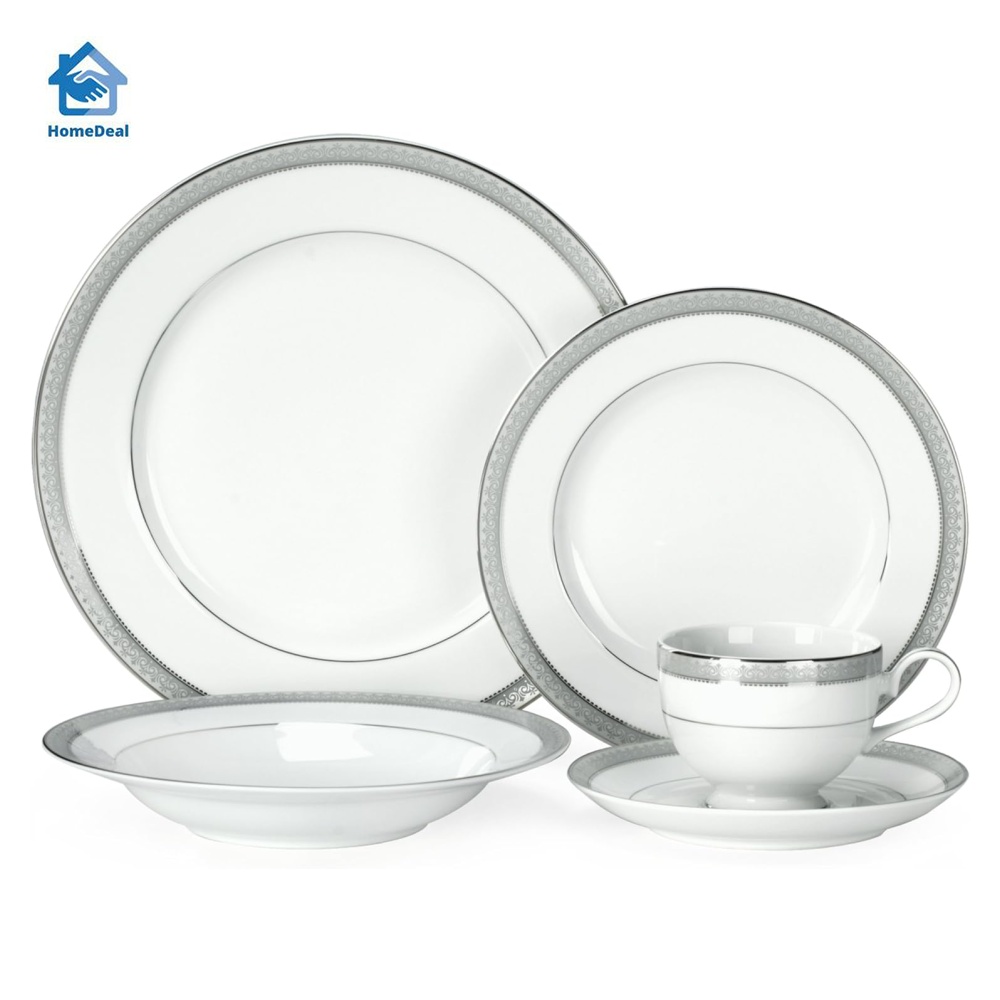 Mikasa 5224199 Platinum Crown 40-Piece Dinnerware Set, Service for 8 ...