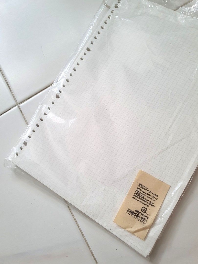 Muji A4 size grid paper, Hobbies & Toys, Stationery & Craft, Stationery & School Supplies on ...