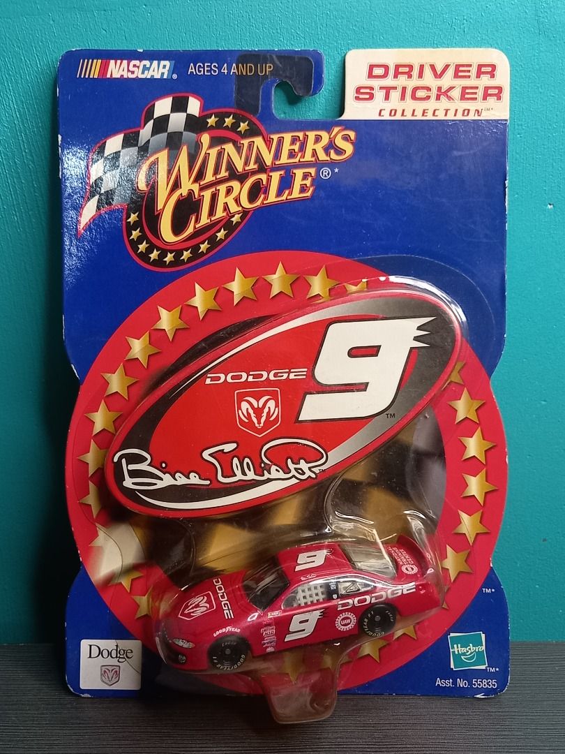 Nascar Winner's Circle Driver Sticker Collection #9 Bill Elliott Dodge ...
