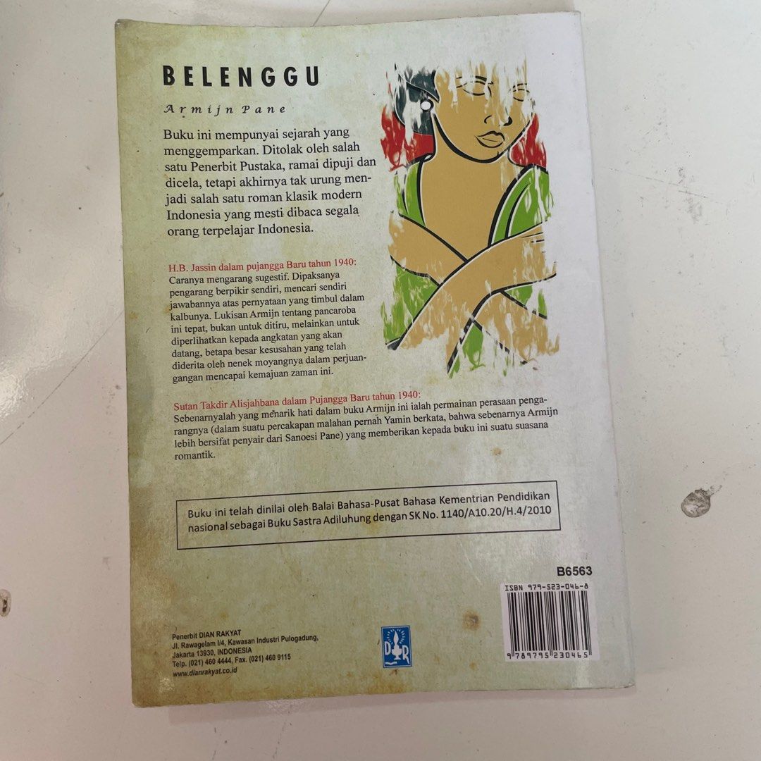novel belenggu armijnpane, Buku & Alat Tulis, Buku di Carousell