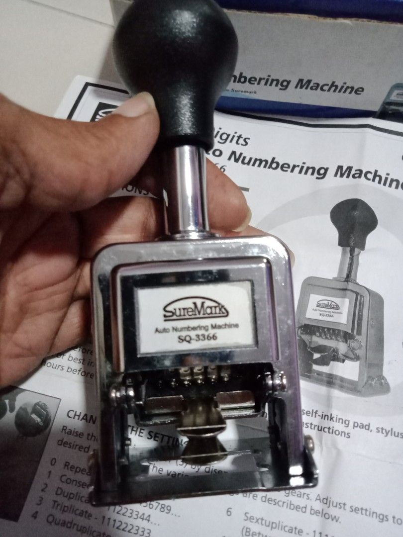Numbering stamp, Computers & Tech, Printers, Scanners & Copiers on Carousell