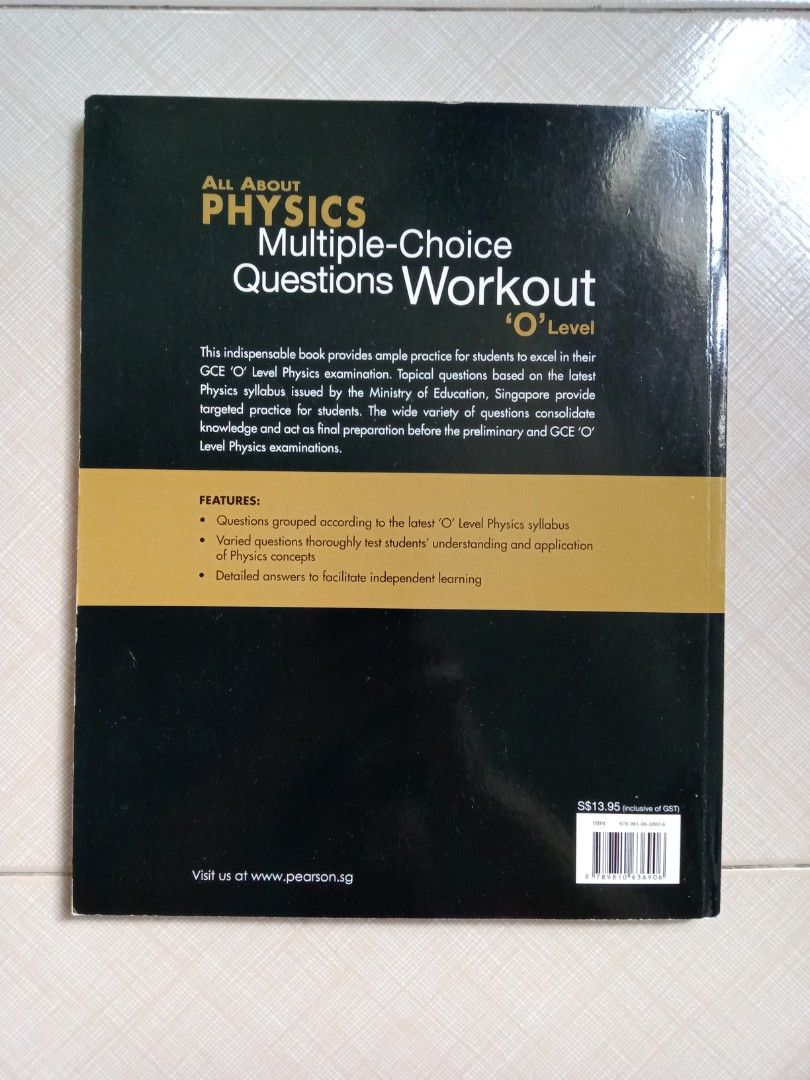 O level Physics Multiple Choice Questions workout with answer, Hobbies ...