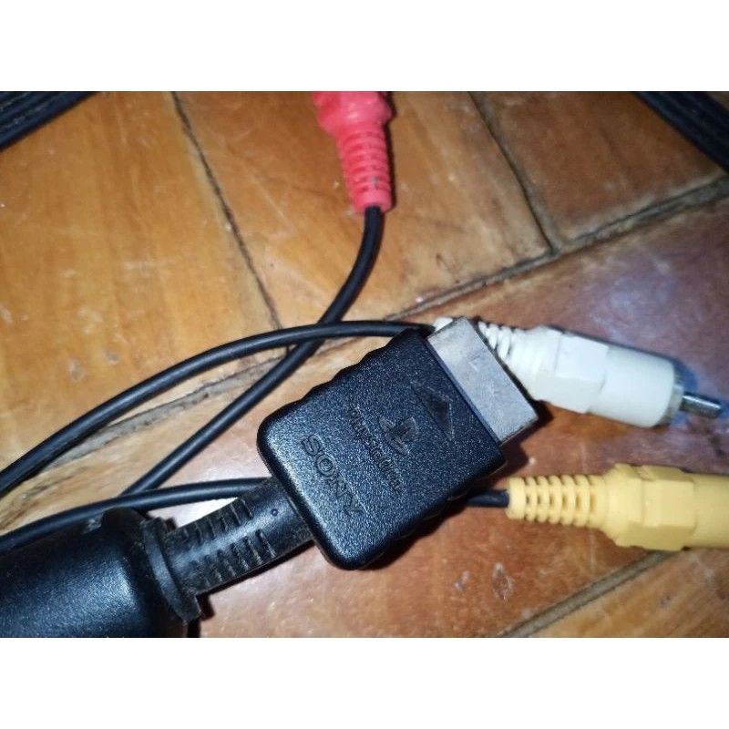 Original Playstation PS1/PS2 Av Cable Cord, Video Gaming, Gaming ...
